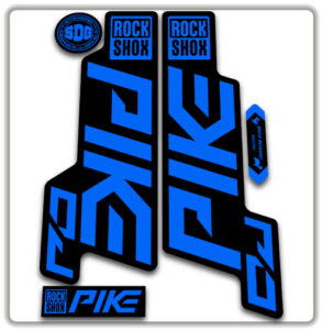 Rockshox Pike DJ Fork Stickers 2020 2021 For Mountain Bikes