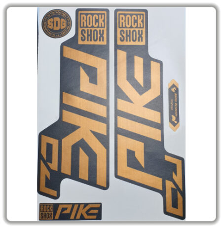 Rockshox Pike DJ Fork Stickers 2020 2021 For Mountain Bikes