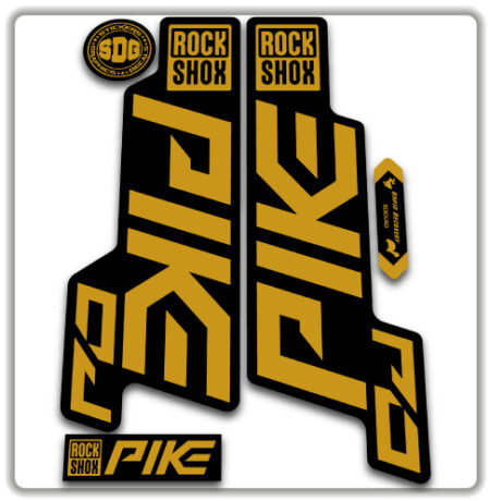 Rockshox Pike DJ Fork Stickers 2020 2021 For Mountain Bikes