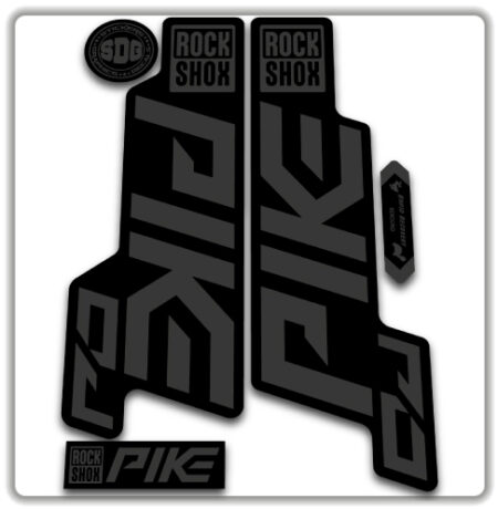 Rockshox Pike DJ Fork Stickers 2020 2021 For Mountain Bikes