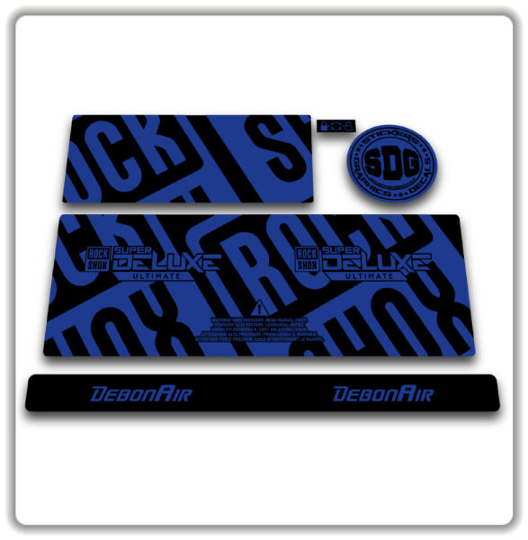Rockshox Super Deluxe Ultimate Rear Shock Sticker 2020 2021