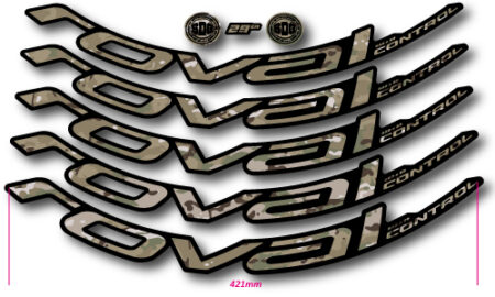 ROVAL CONTROL CARBON 29er Rim Stickers 2020 2022 (622 x 25)