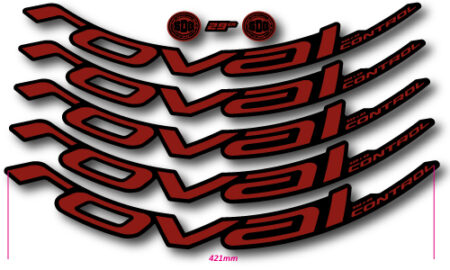ROVAL CONTROL CARBON 29er Rim Stickers 2020 2022 (622 x 25)