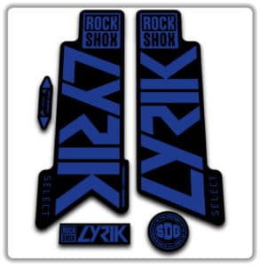 Rockshox Lyrik Select Fork Stickers 2020 Decals for MTB
