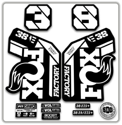 EBIKE VERSION Fox 38 Grip 2 Fork Stickers 2021