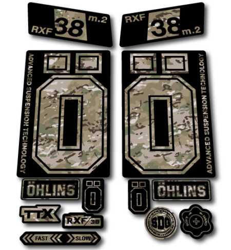 Ohlins RXF 38 Fork Stickers 2022 2023