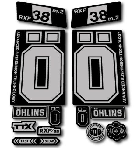 Ohlins RXF 38 Fork Stickers 2022 2023