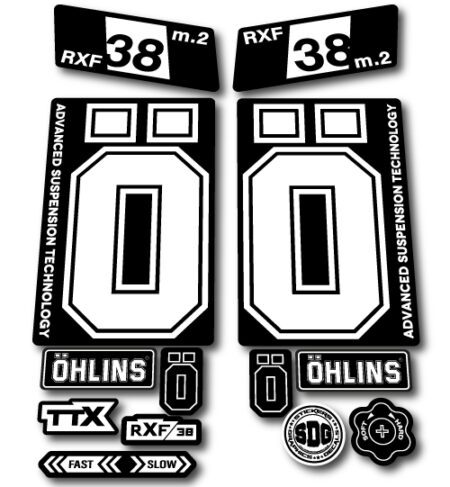 Ohlins RXF 38 Fork Stickers 2022 2023