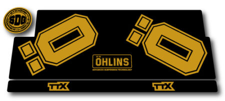 Ohlins TTX Air Rear Shock Stickers 2022 2023