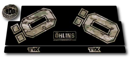 Ohlins TTX Air Rear Shock Stickers 2022 2023