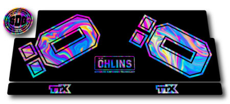 Ohlins TTX Air Rear Shock Stickers 2022 2023