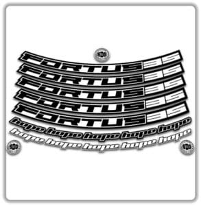 Hope Fortus 35 Rim Stickers 27.5 29 and Mullet