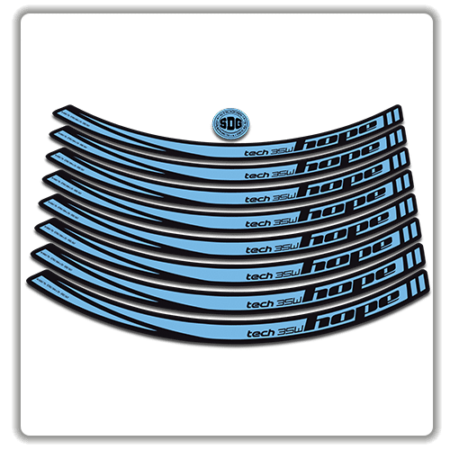 Hope Tech Enduro 35W rim stickers