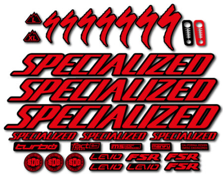 Specialized Levo Gen 2 2019 - 2021 Basic Frame Sticker Kit