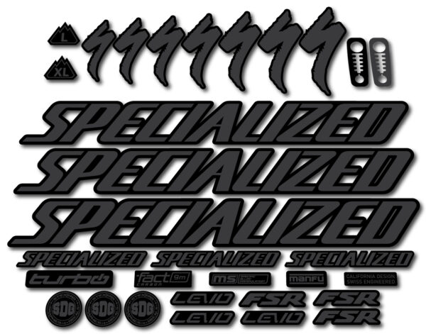 Specialized Levo Gen 2 2019 - 2021 Basic Frame Sticker Kit