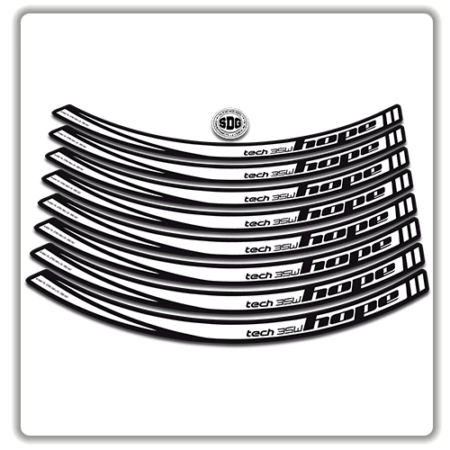 Hope Tech Enduro 35W rim stickers