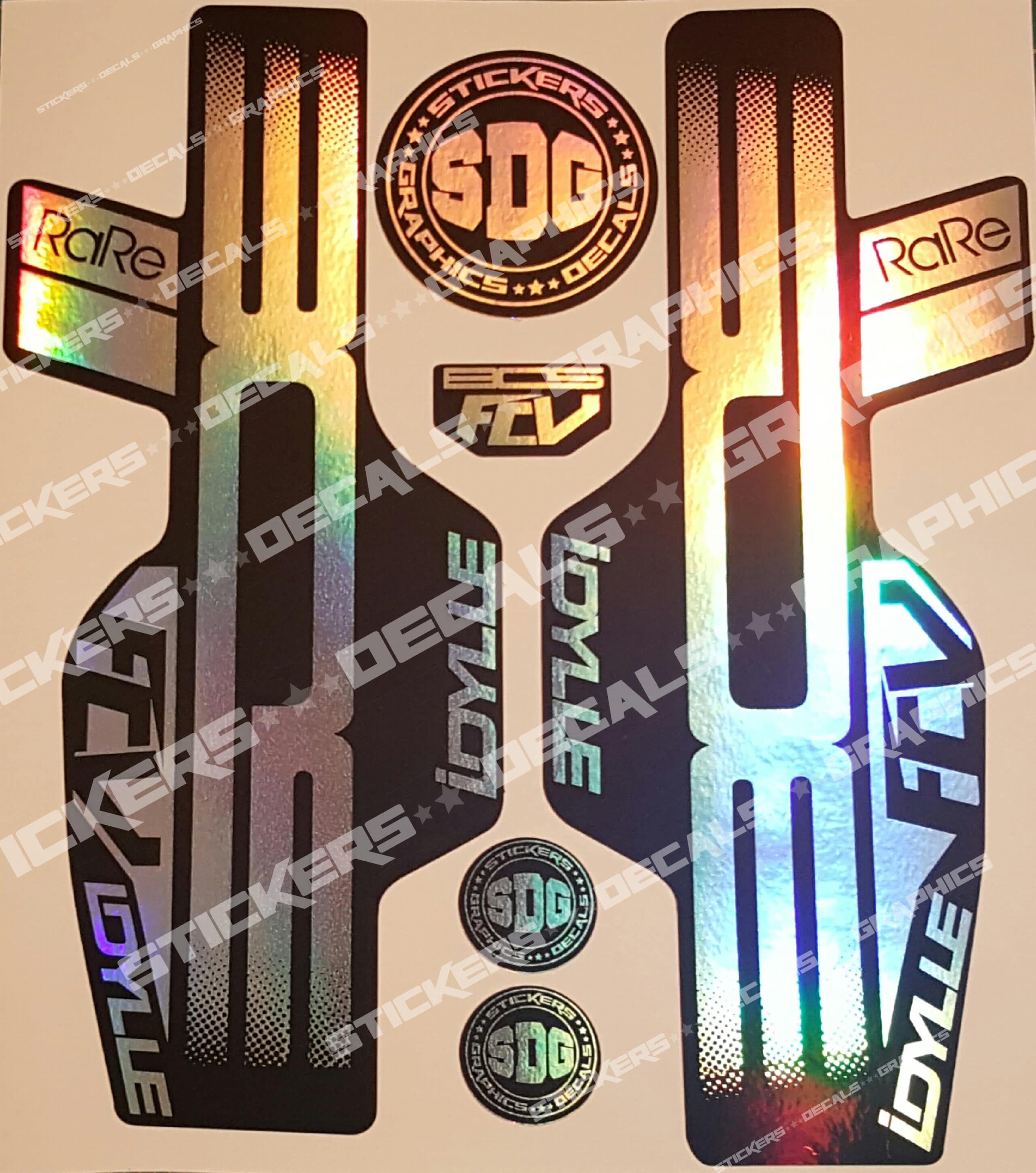 Bos Idylle RaRe Fork Stickers