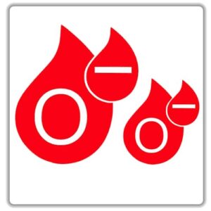 Blood Type Stickers Blood Group Vinyl Decals