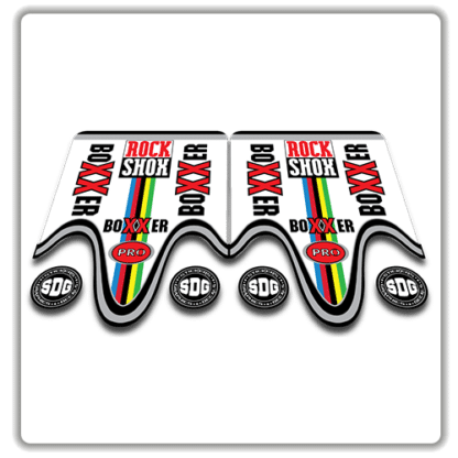 Rockshox BOXXER 151 Fork Decals Hydracoil Adjust Retro - Stickers ...