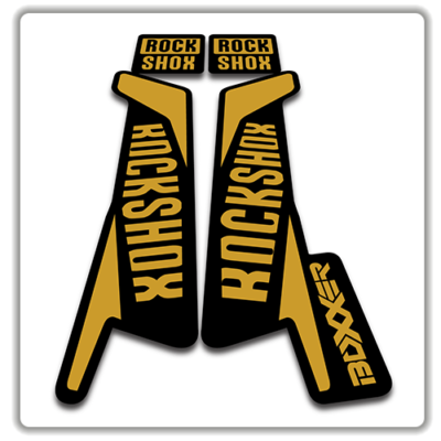 Rockshox BOXXER 151 Fork Decals Hydracoil Adjust Retro