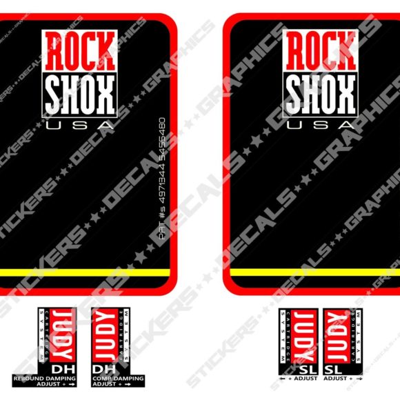 Rockshox BOXXER 151 Fork Decals Hydracoil Adjust Retro