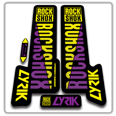 Rockshox BOXXER 151 Fork Decals Hydracoil Adjust Retro